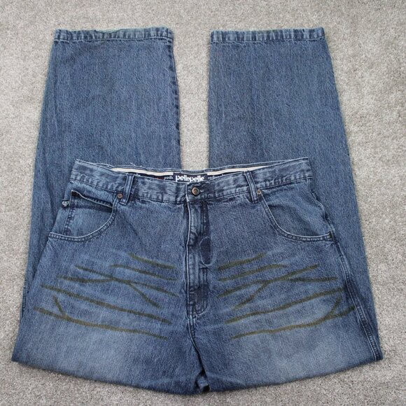 Pelle Pelle | Jeans | Pelle Pelle Jeans Mens 4x34 Blue Baggy Y2k 90s ...